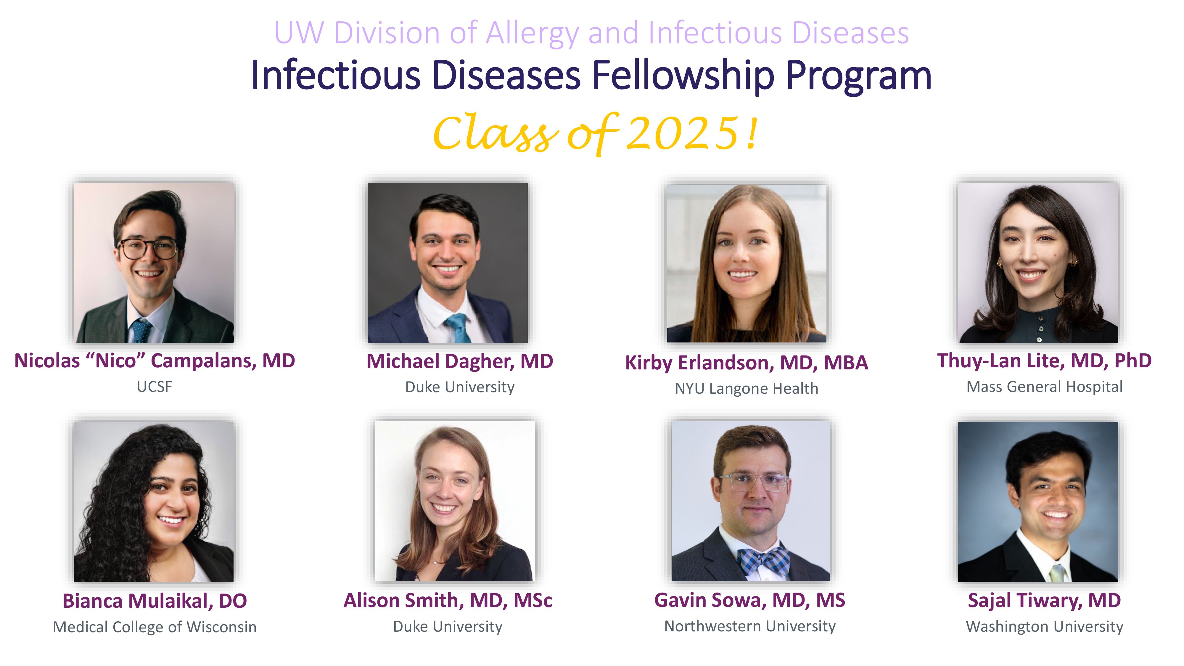 Infectious Diseases Incoming Fellows | Allergy & Infectious Diseases